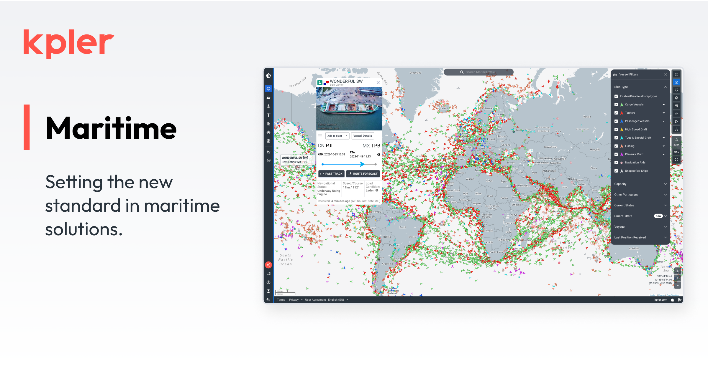 Maritime: Unlock Maritime Insights with MarineTraffic